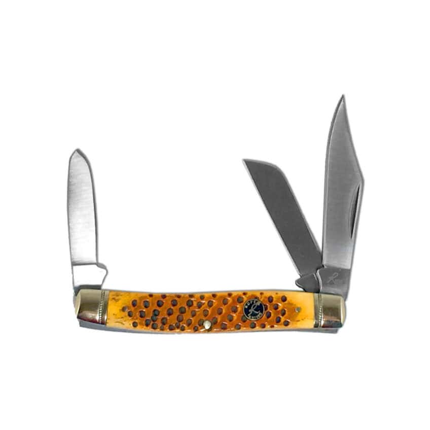 Roper Stockman Viper Pitted Bone – Traditional EDC by ABKT - American ...