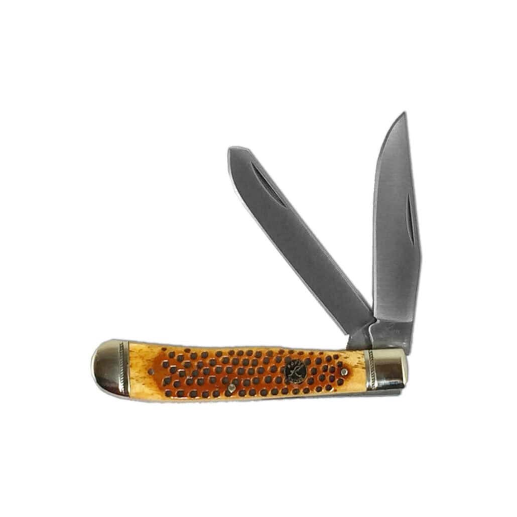 Roper Trapper Pit Viper Pitted Bone Knives - American Buffalo Knife & Tool